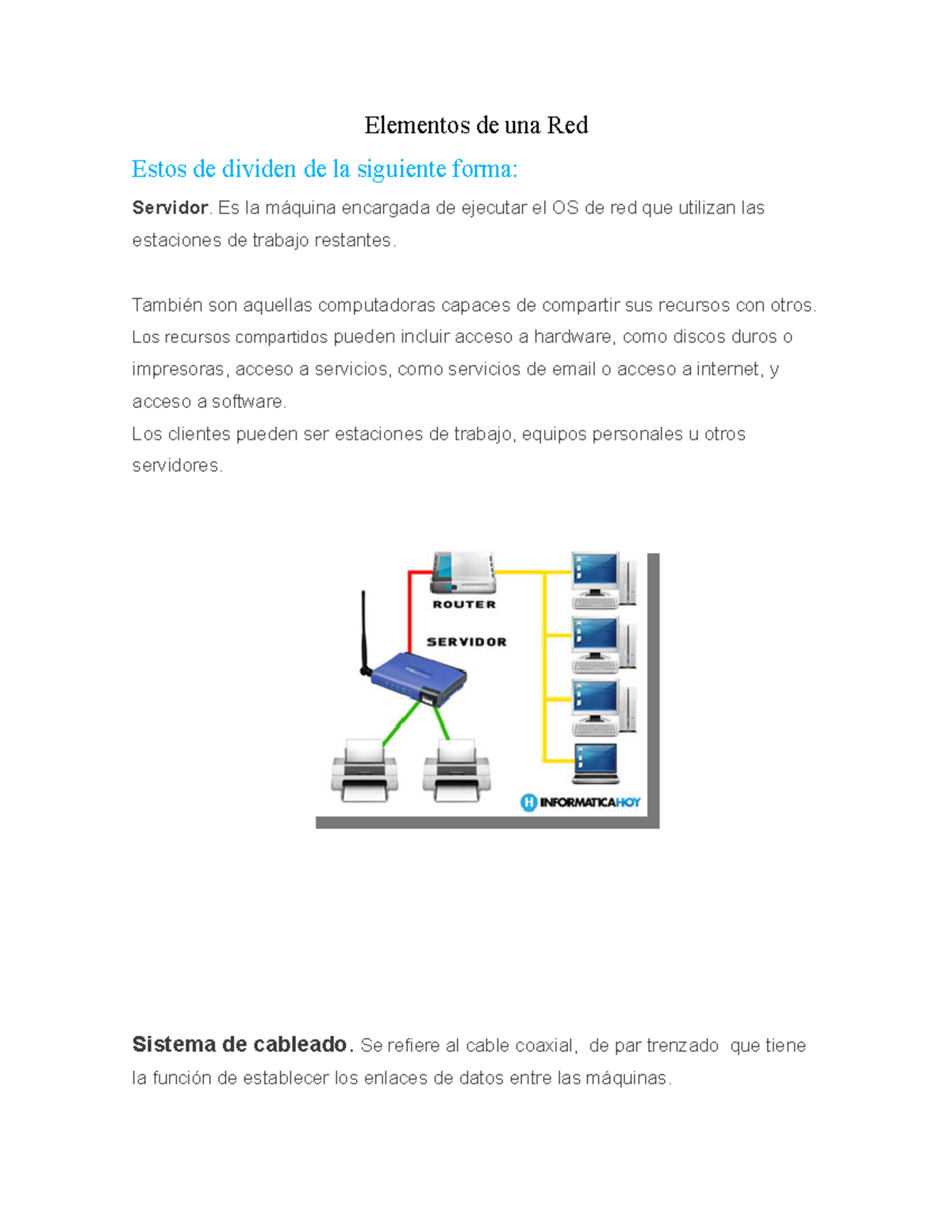 Elementos de una Red kz - redes informática para poder saber sobre el ...