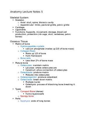 Human Anatomy Chapter 1 Notes - Anatomy Lecture Notes- Introduction to ...