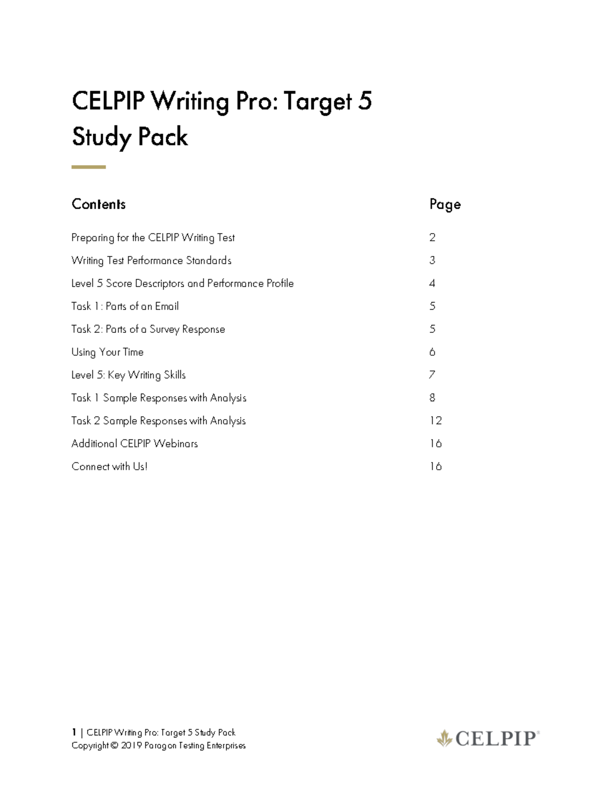 Writing Pro Target 5-7 Study Pack - 1 | CELPIP Writing Pro: Target 5 ...