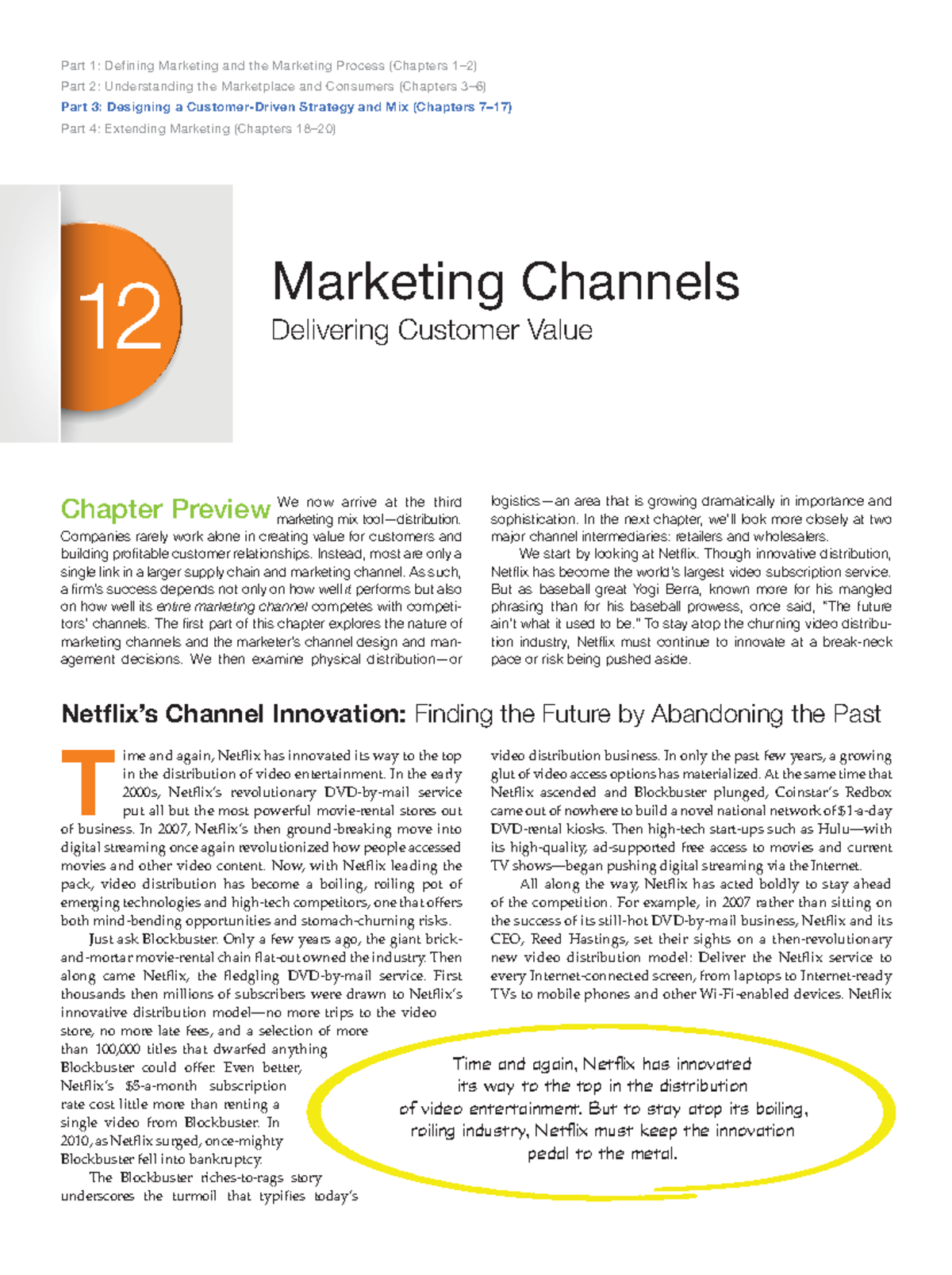 Netflix's Channel Innovation - Case Study - Principles of marketing ...