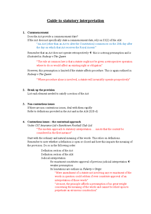 Practical Guide to Statutory Interpretation for students 2020 ...