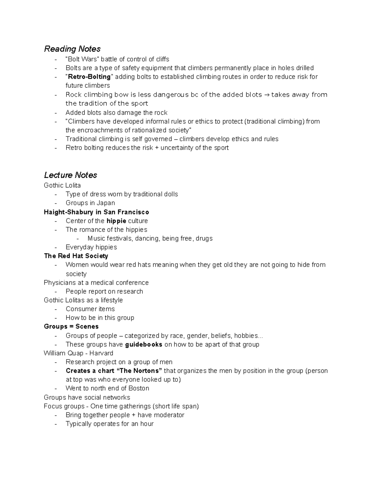Scenes notes - Reading Notes “Bolt Wars” battle of control of cliffs ...