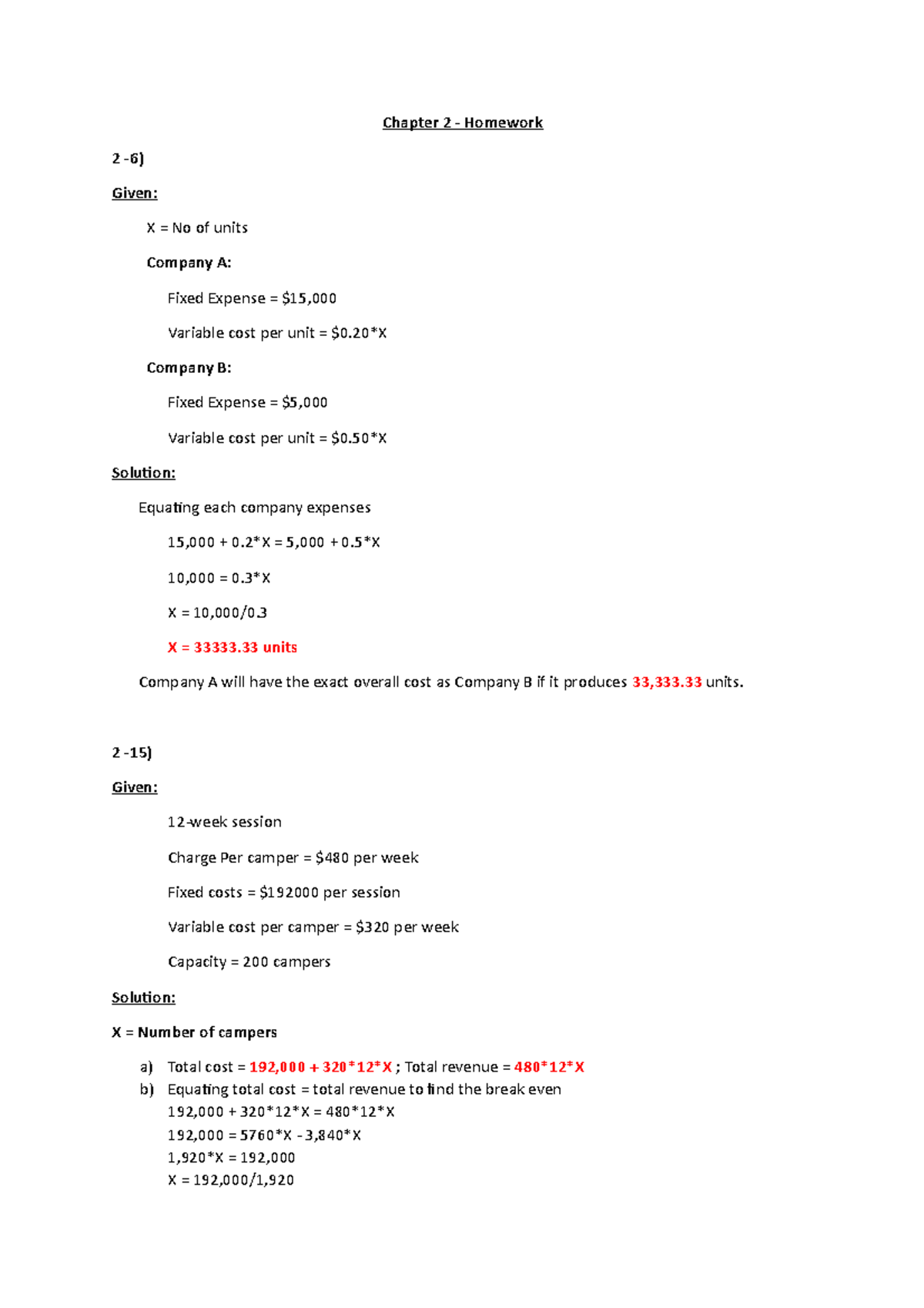 ISE - 200 HW 2 - ISE 200 HW2 - Chapter 2 - Homework 2 -6) Given: X = No ...