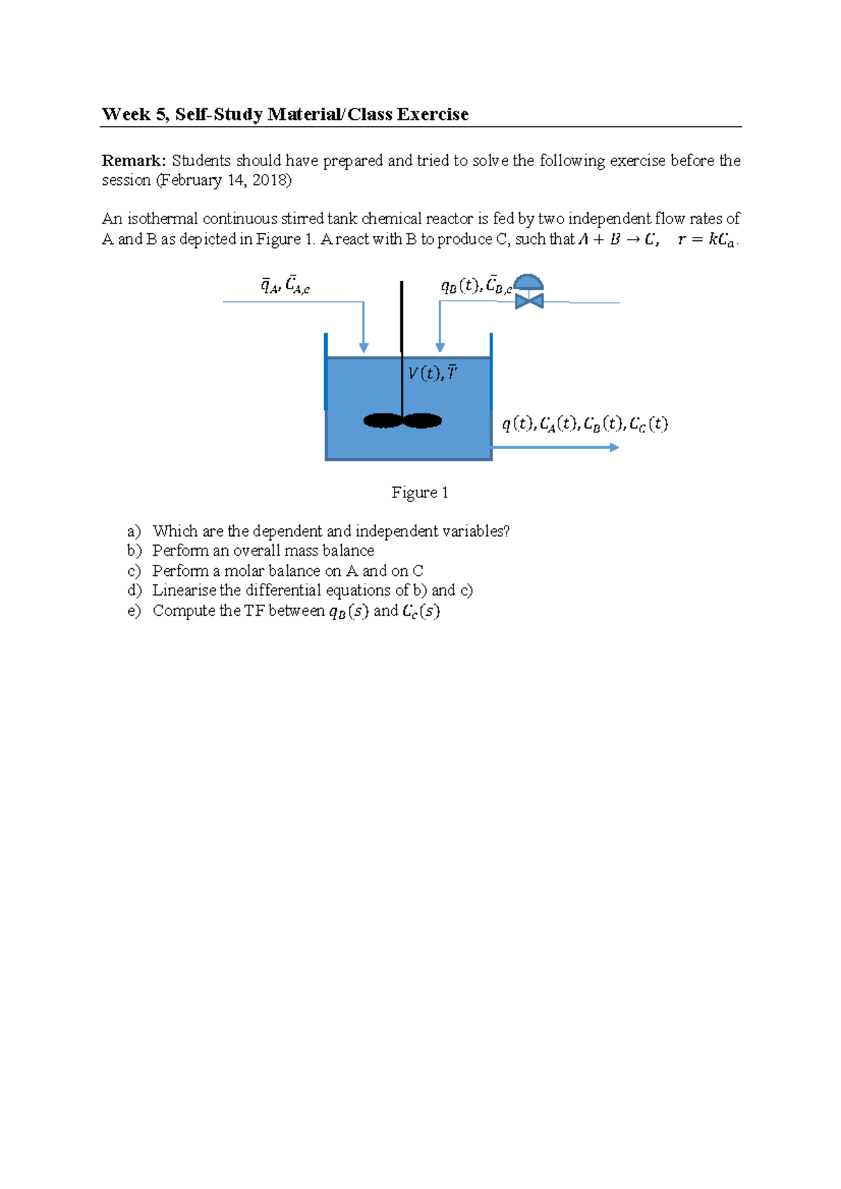 Class Exercise - Week 5, Self-Study Material/Class Exercise Remark ...