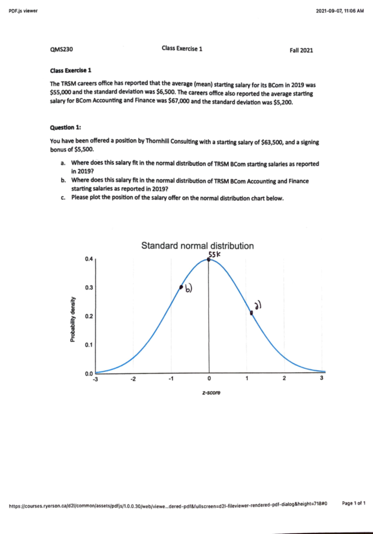 First assigment qms230 math help you man - GMS 803 - Toronto Met - Studocu