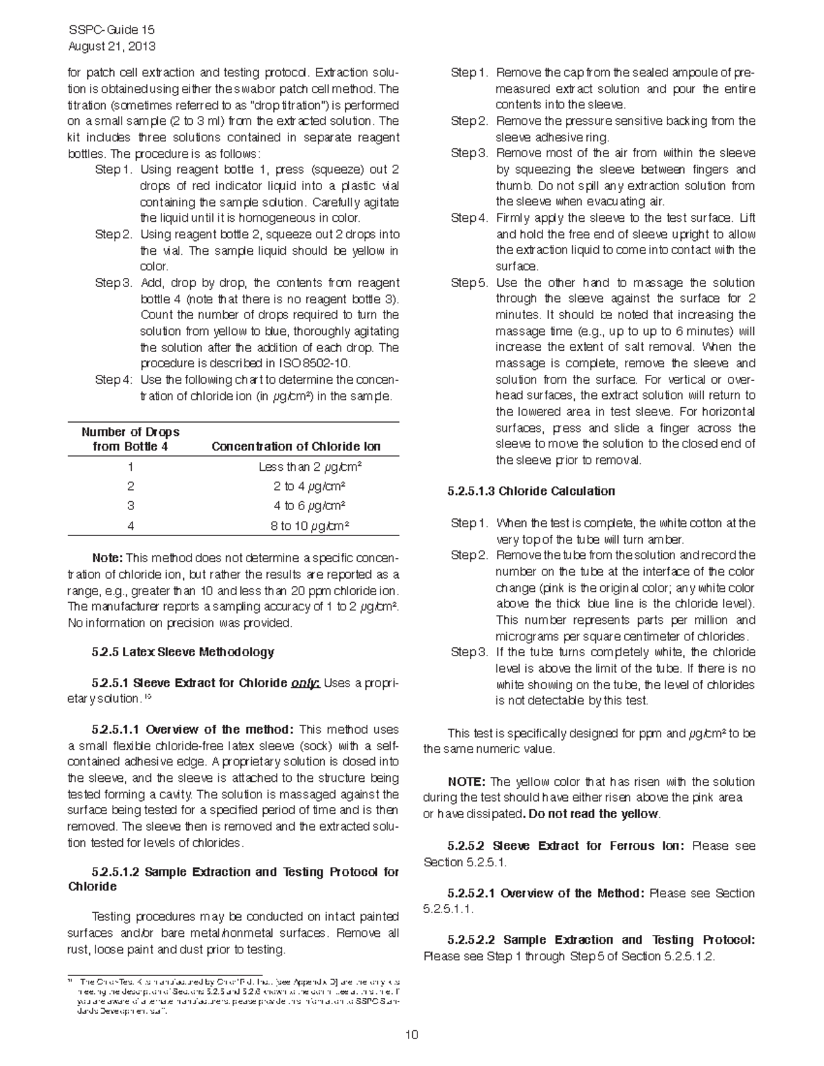 Extracto Guía 15 SSPC - August 21, 2013SSPC-Guide 15 10 for patch cell ...