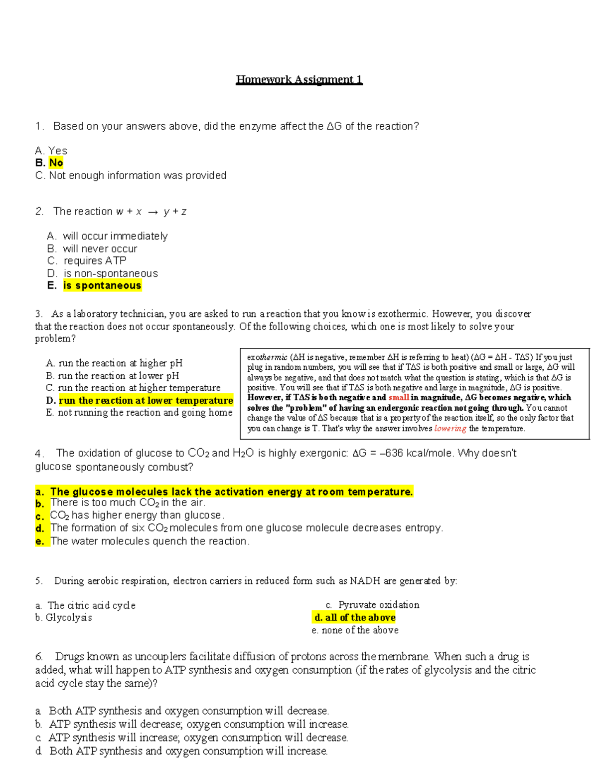 Biology 1101 Homework 1-page 2 - Homework Assignment 1 1. Based on your ...