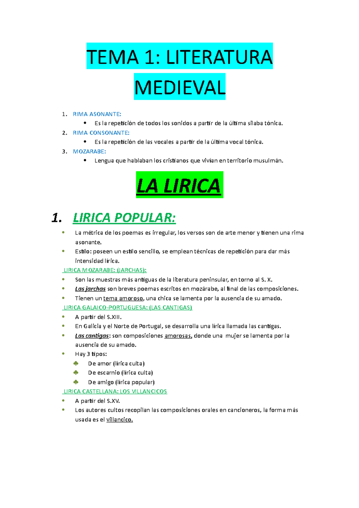 TEMA 1 - TEMA 1 LENGUA - Lengua Castellana y Literatura - Studocu