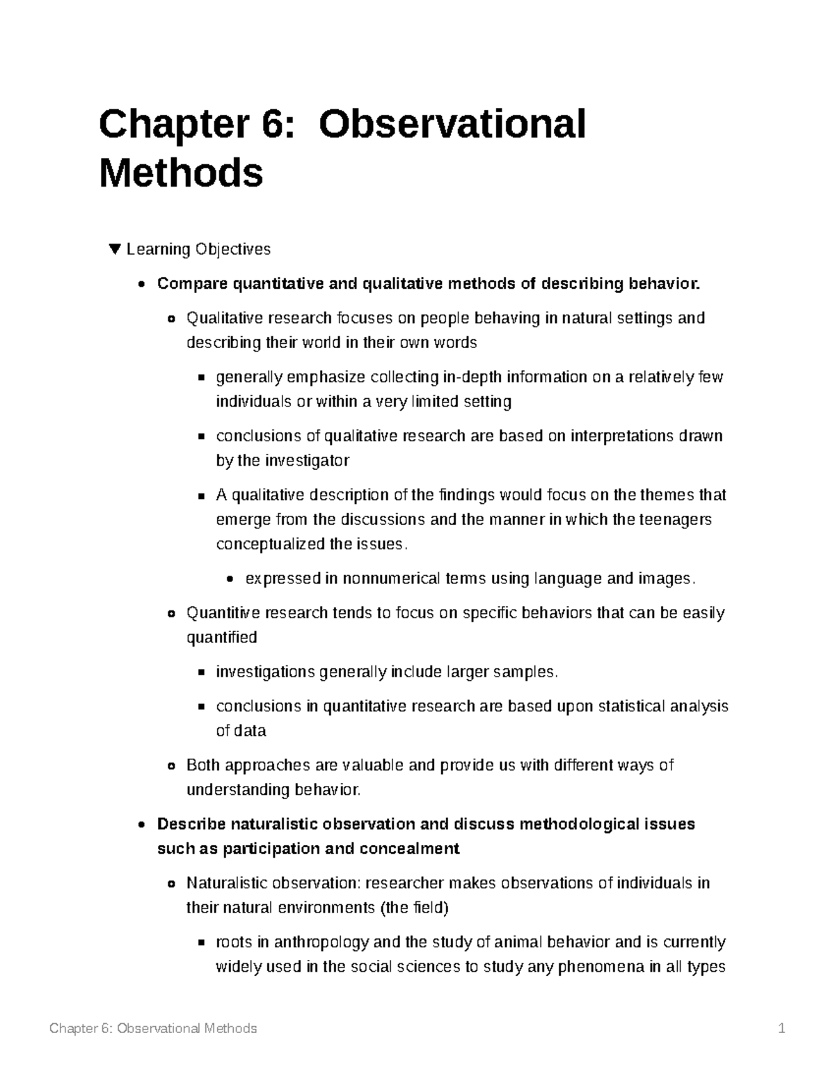Observational Methods - Chapter 6: Observational Methods Learning ...