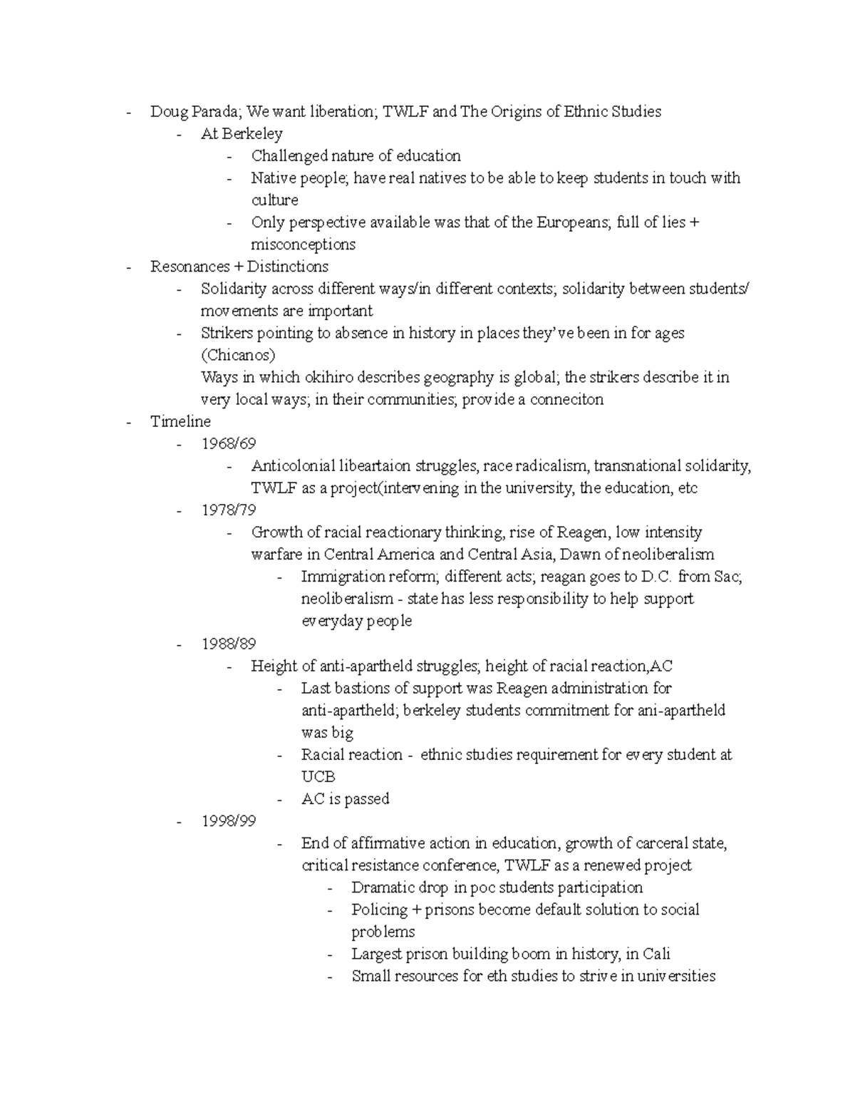 Untitled document (22) - Doug Parada; We want liberation; TWLF and The ...