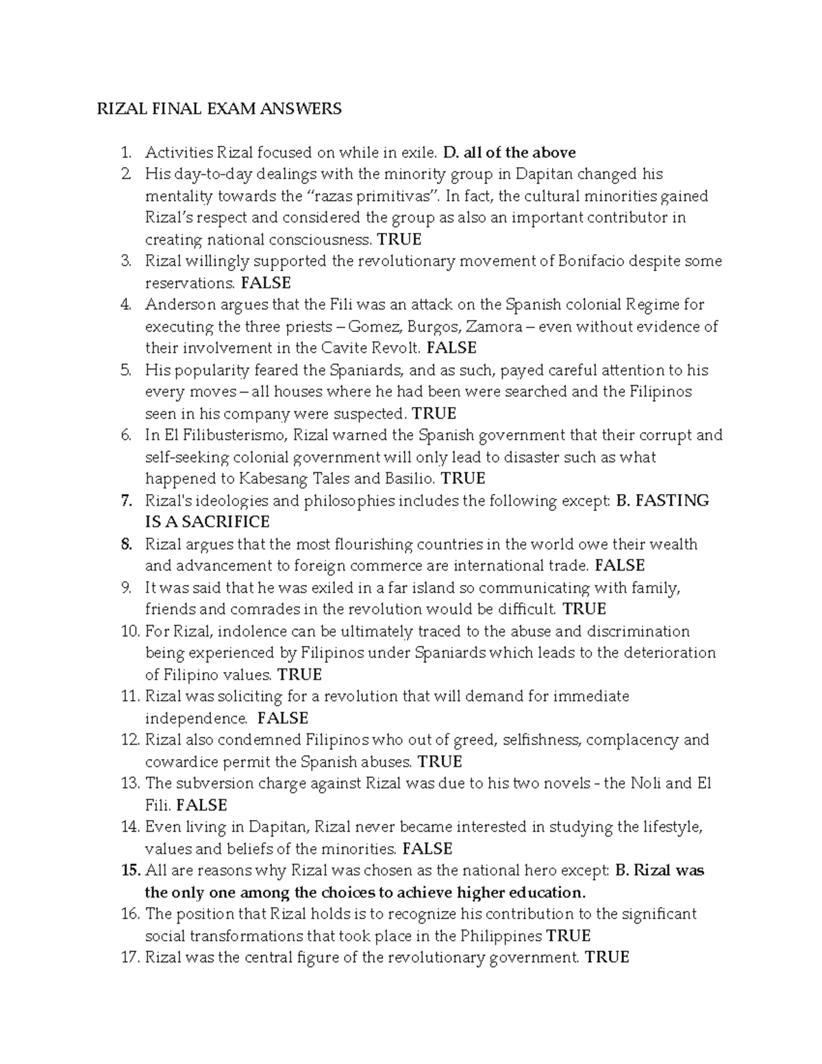 Answer-key-rizal-axaxa compress - RIZAL FINAL EXAM ANSWERS Activities ...