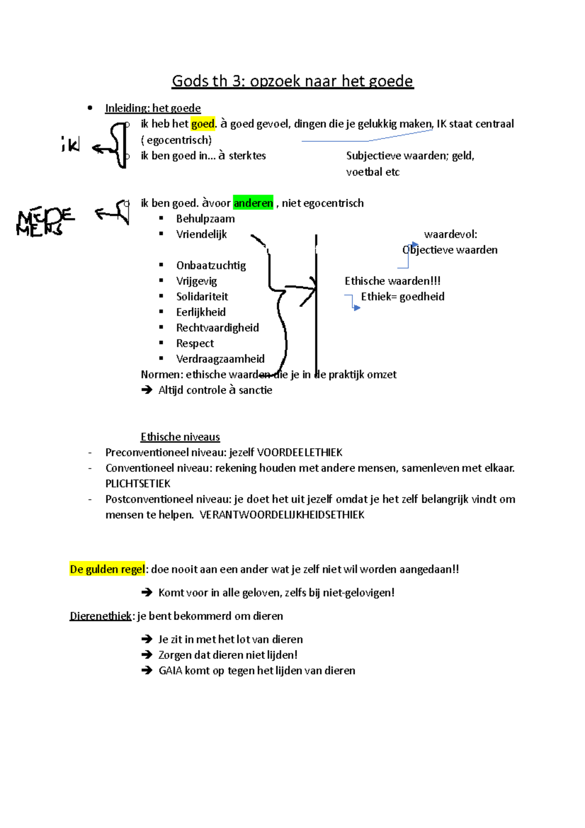 Animo thema 3-5 - Gods th 3: opzoek naar het goede Inleiding: het goede ...