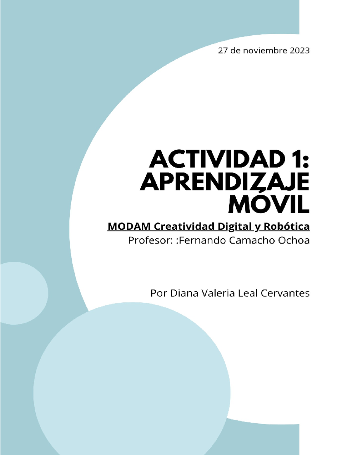 Actividad 1. Aprendizaje móvil - Para la asignatura de Química en ...
