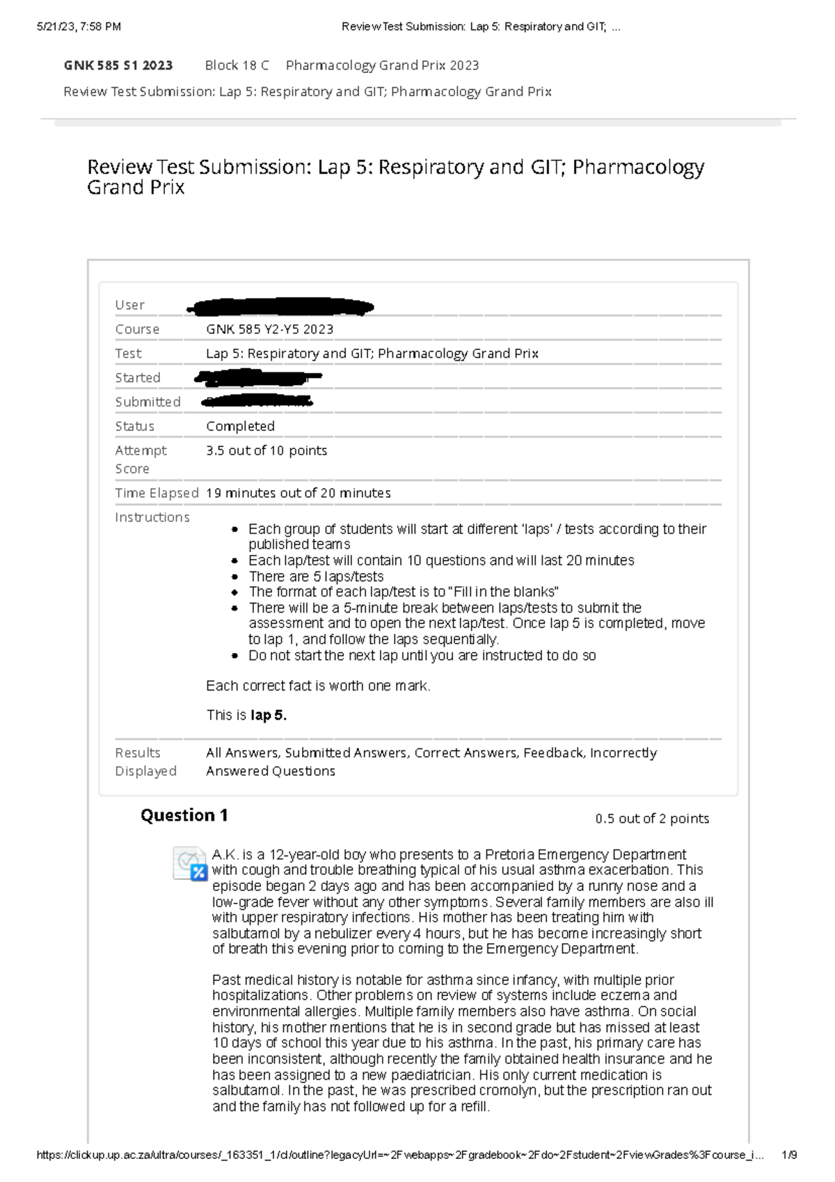 Lap 5 - different questions , vanette and case studies that can be used ...