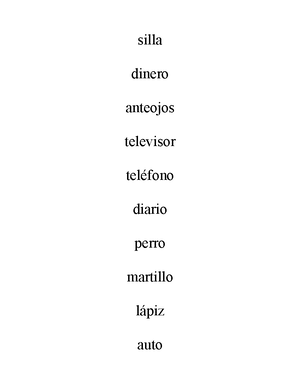 ASHA NOMS (lenguaje) - Hablado comprensión del lenguaje NIVEL 1 : El ...