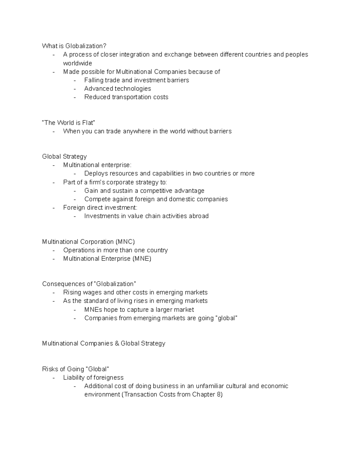 2 - policy notes - What is Globalization? - A process of closer ...