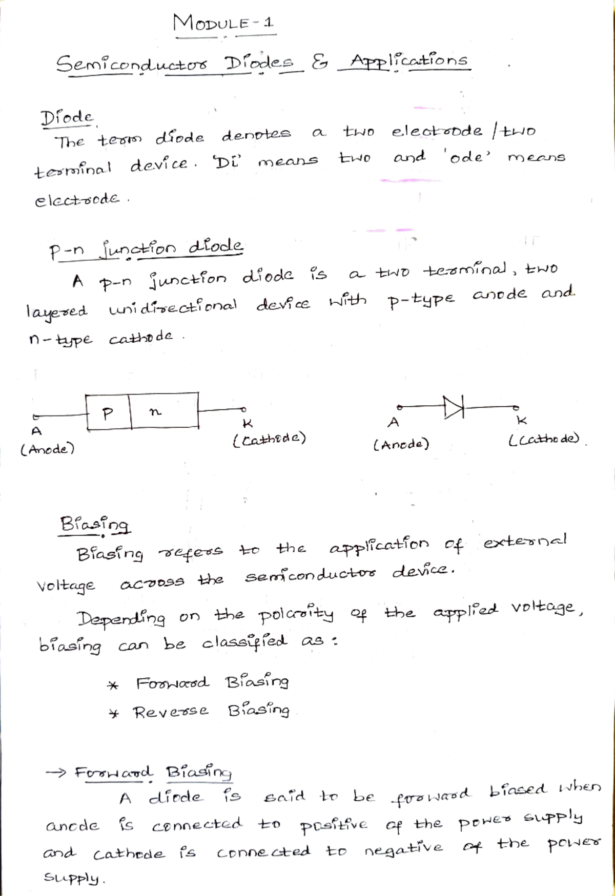 Module 1 elective notes - Basic Electronics - Studocu