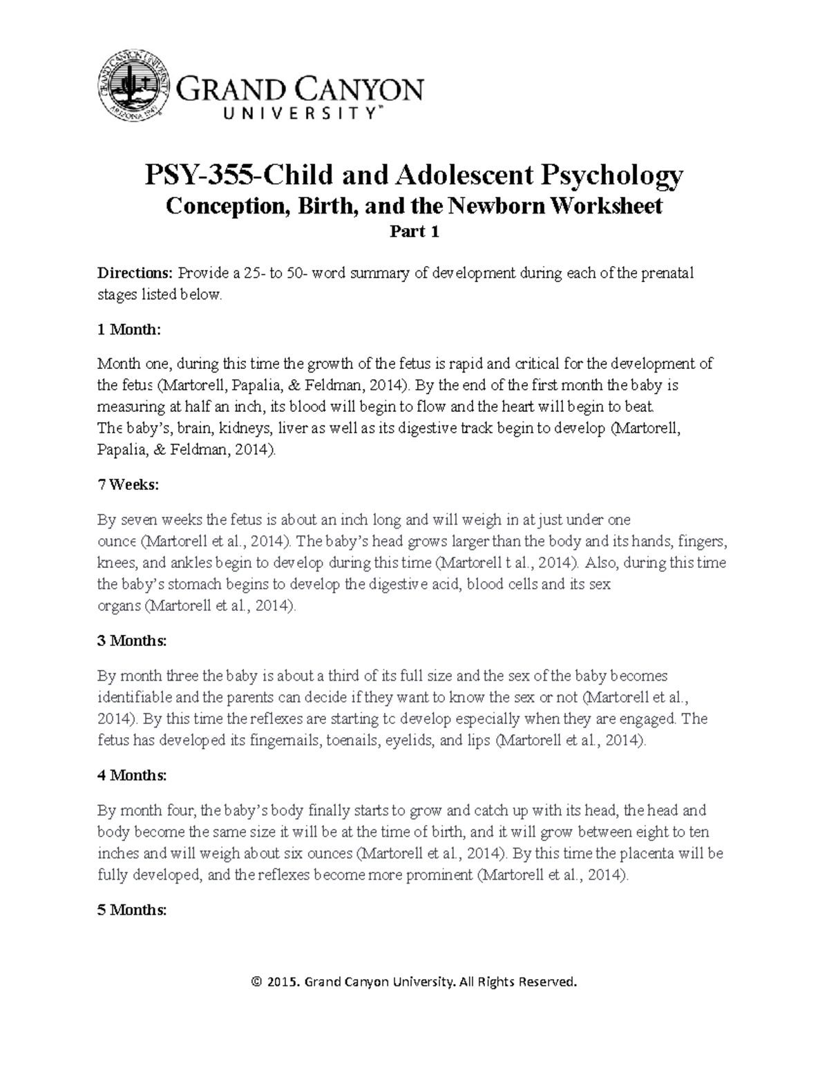PSY355-RS-Conception Birth and the Newborn Worksheet - PSY-355 - GCU ...