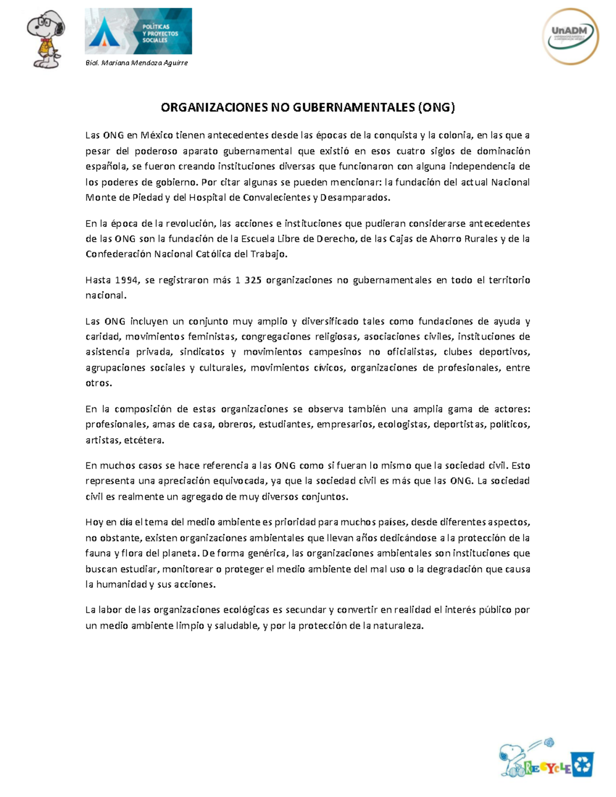 PGMA ONG Mexico - MANUAL ONG - ORGANIZACIONES NO GUBERNAMENTALES (ONG ...