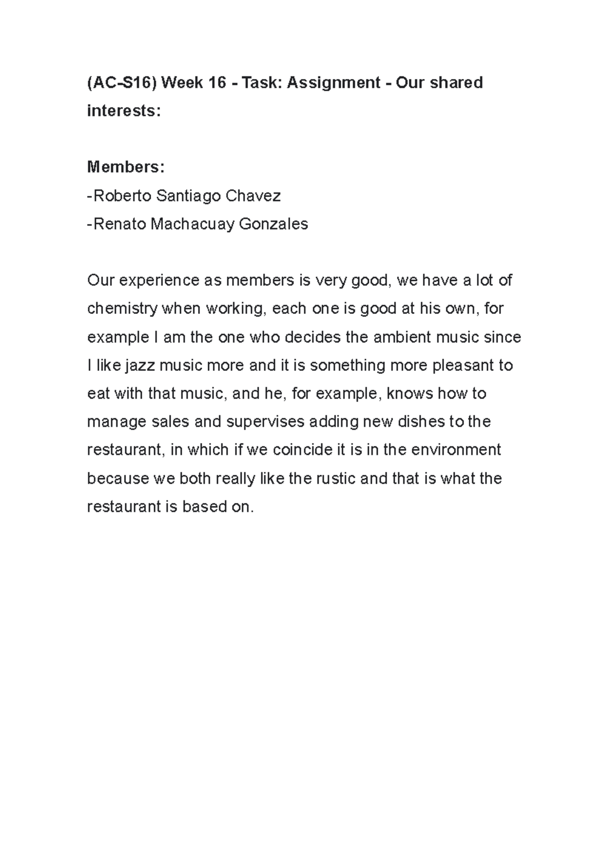 (AC-S16) Week 16 - ASDAS - (AC-S16) Week 16 - Task: Assignment - Our ...