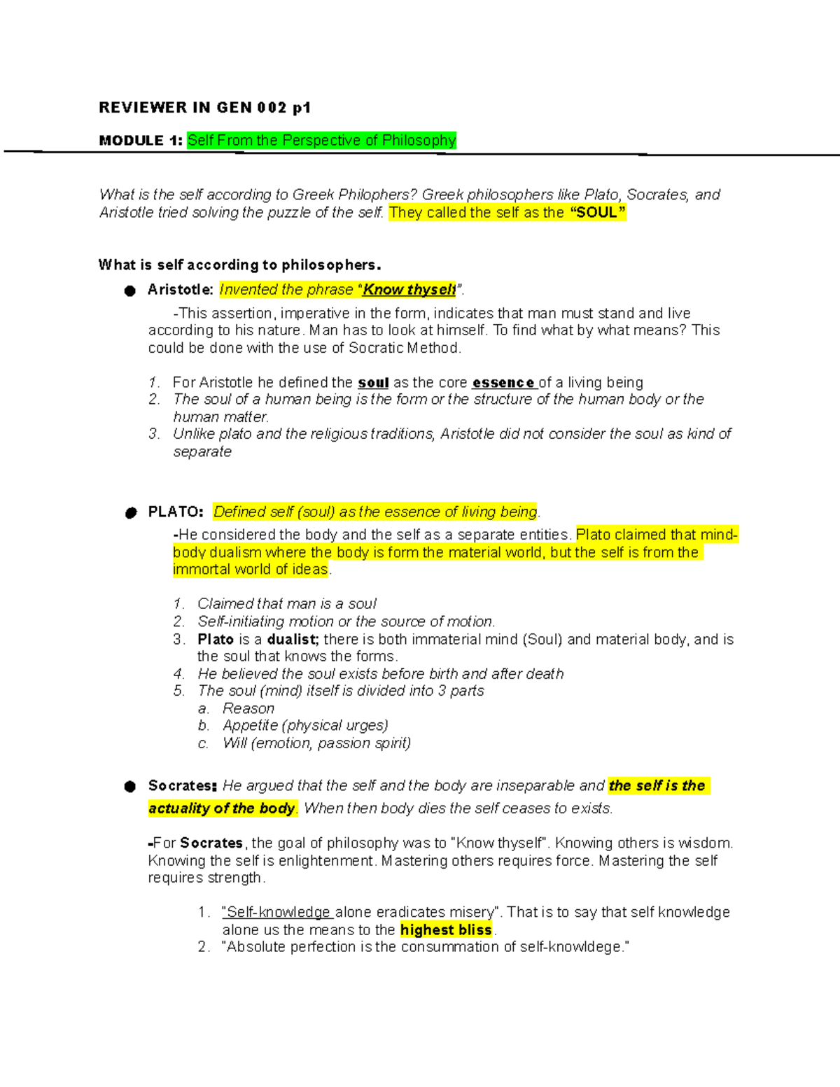 GEN002-P1- Reviewers - This was a reviewer for entire p1 - REVIEWER IN GEN 002 p MODULE 1: Self ...