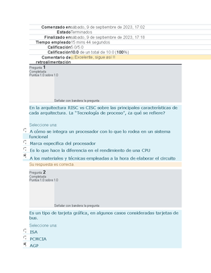 Programacion estructurada Examen 2 - Comenzado en miércoles, 1 de noviembre de 2023, 08: Estado ...