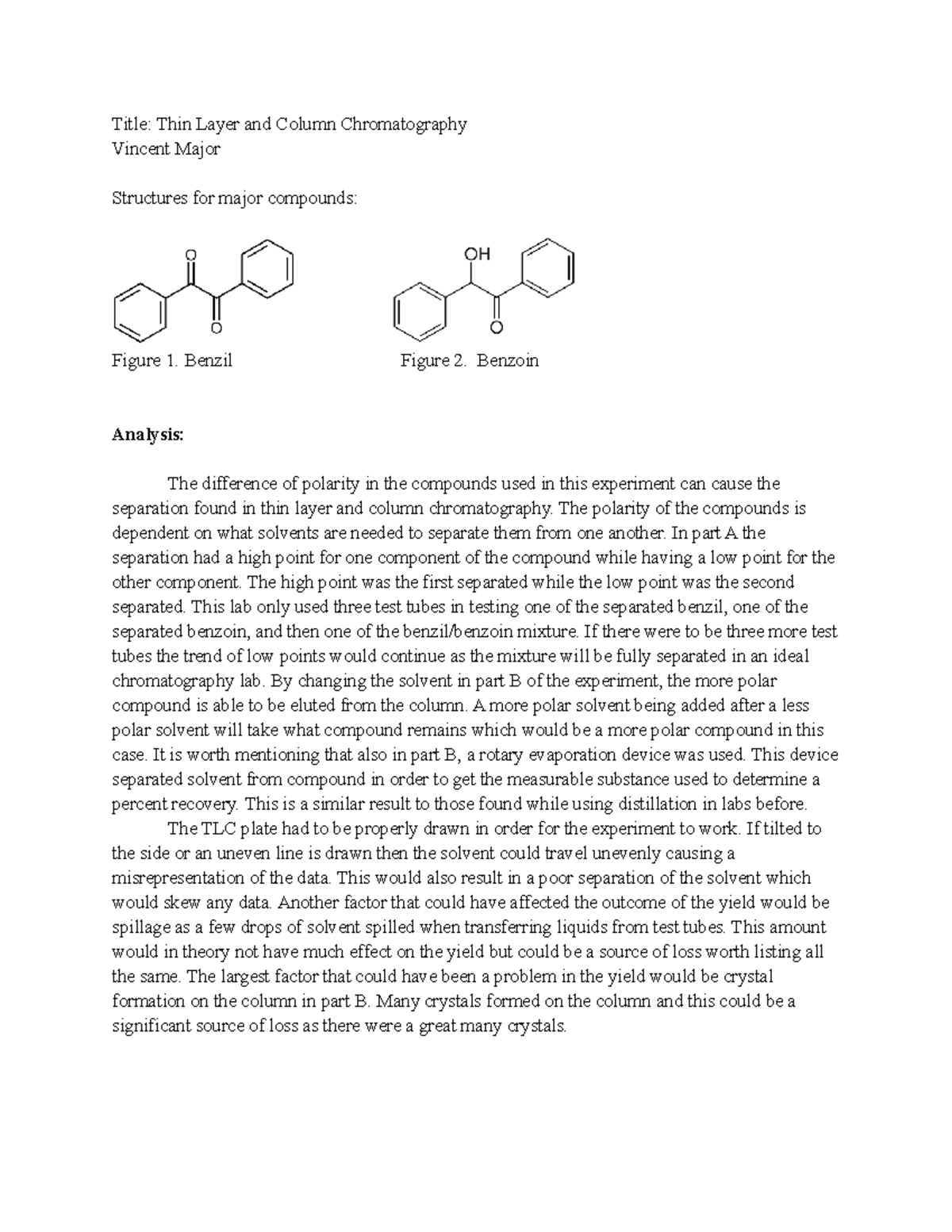 Chem post-lab 5 - This is for the organic chemistry I lab. - Title ...