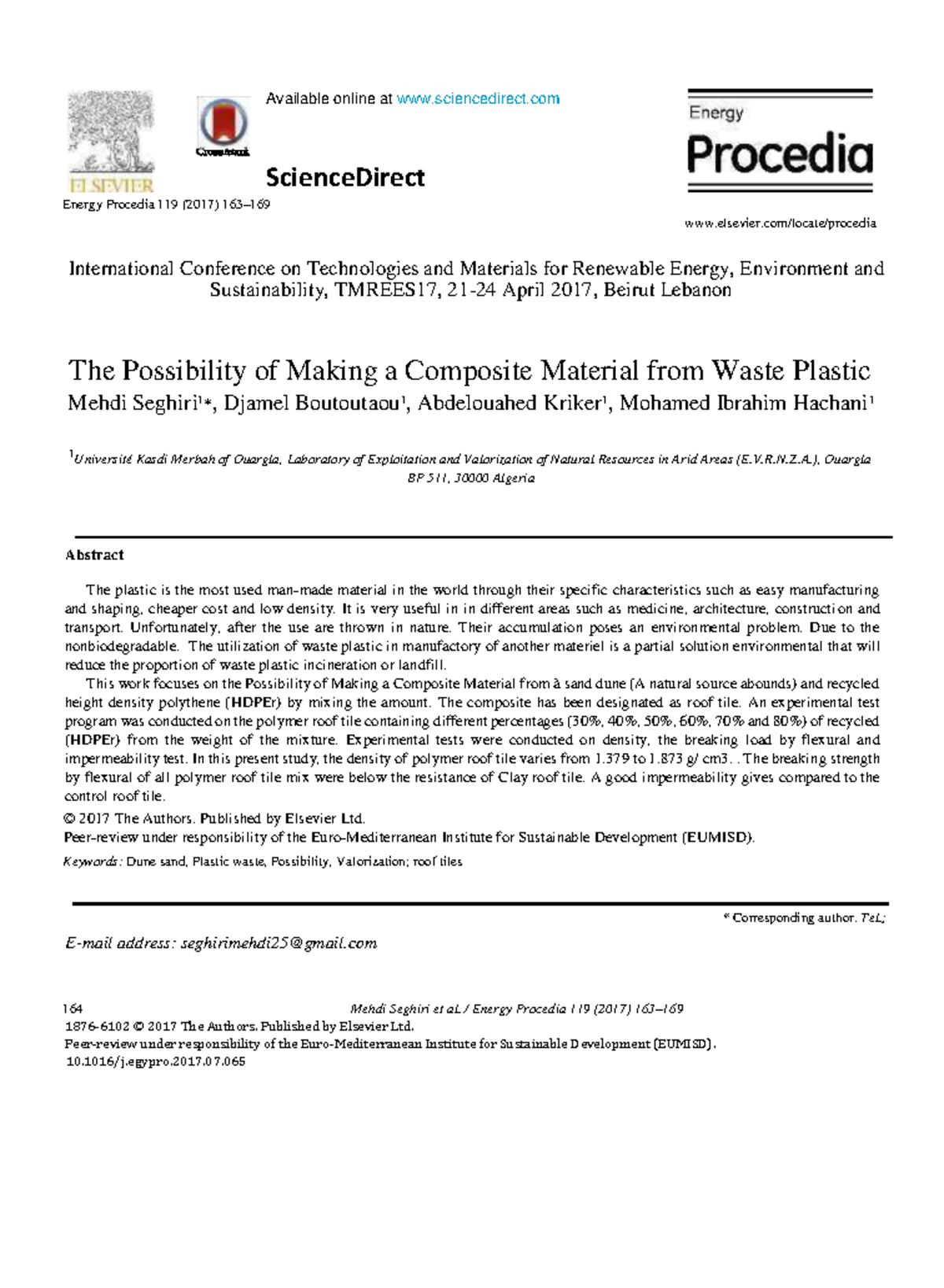 DONE 1 Waste Plastics - ACADEMIC MATERIALS - Available online at ...