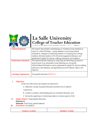 English-MELCs - MELCS 2022 - GRADE LEVEL: Grade 1 GRADE LEVEL STANDARDS ...