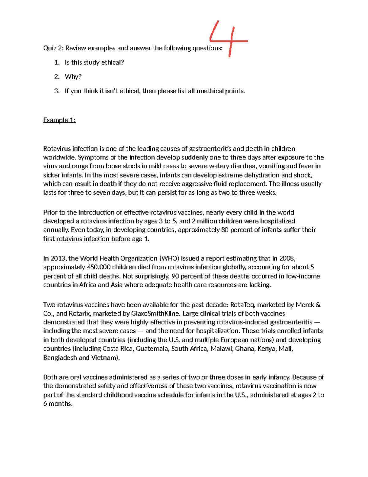 Tutorial 2 Quiz Questions and Answers - Quiz 2: Review examples and ...