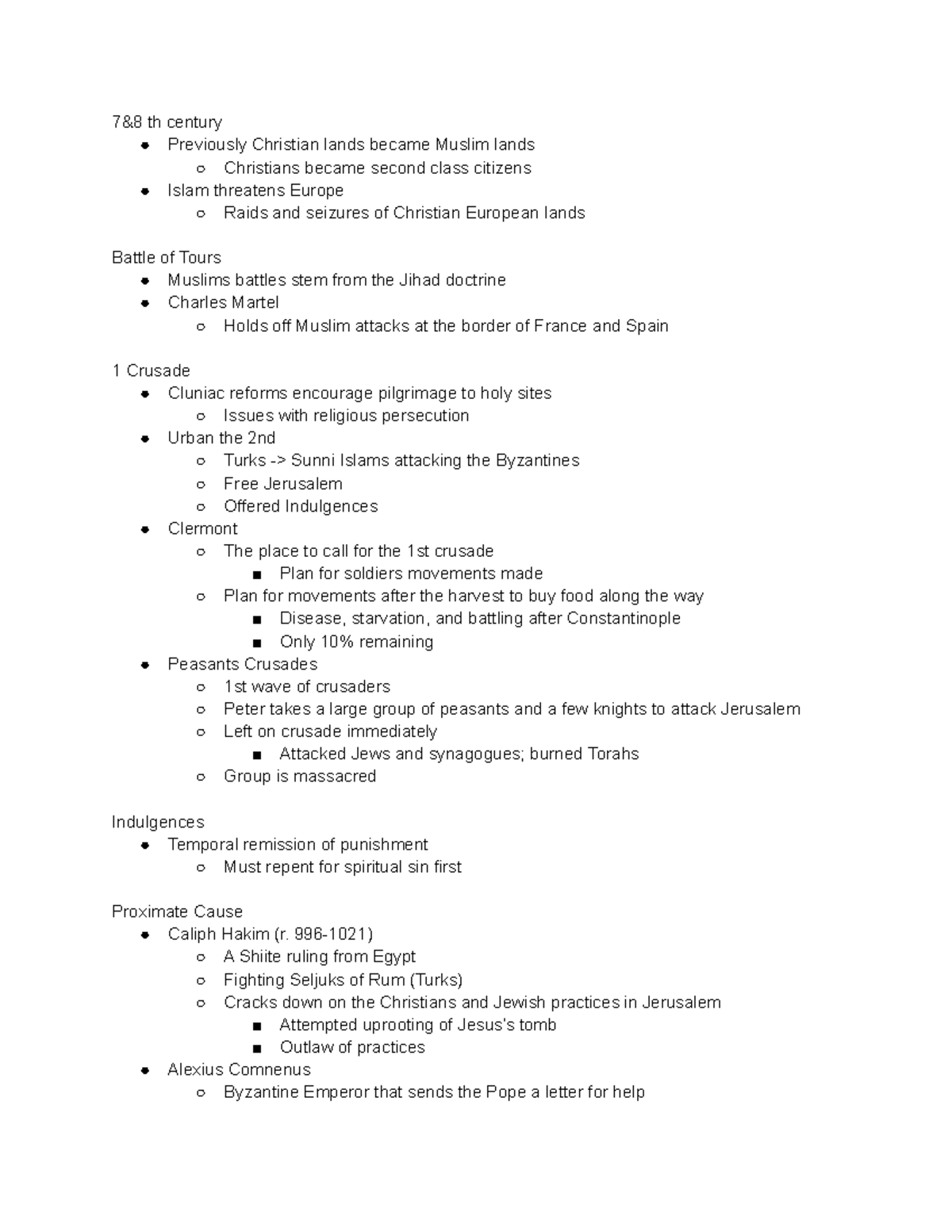 Crusades: Conflict Combatants and Legacy - Studocu