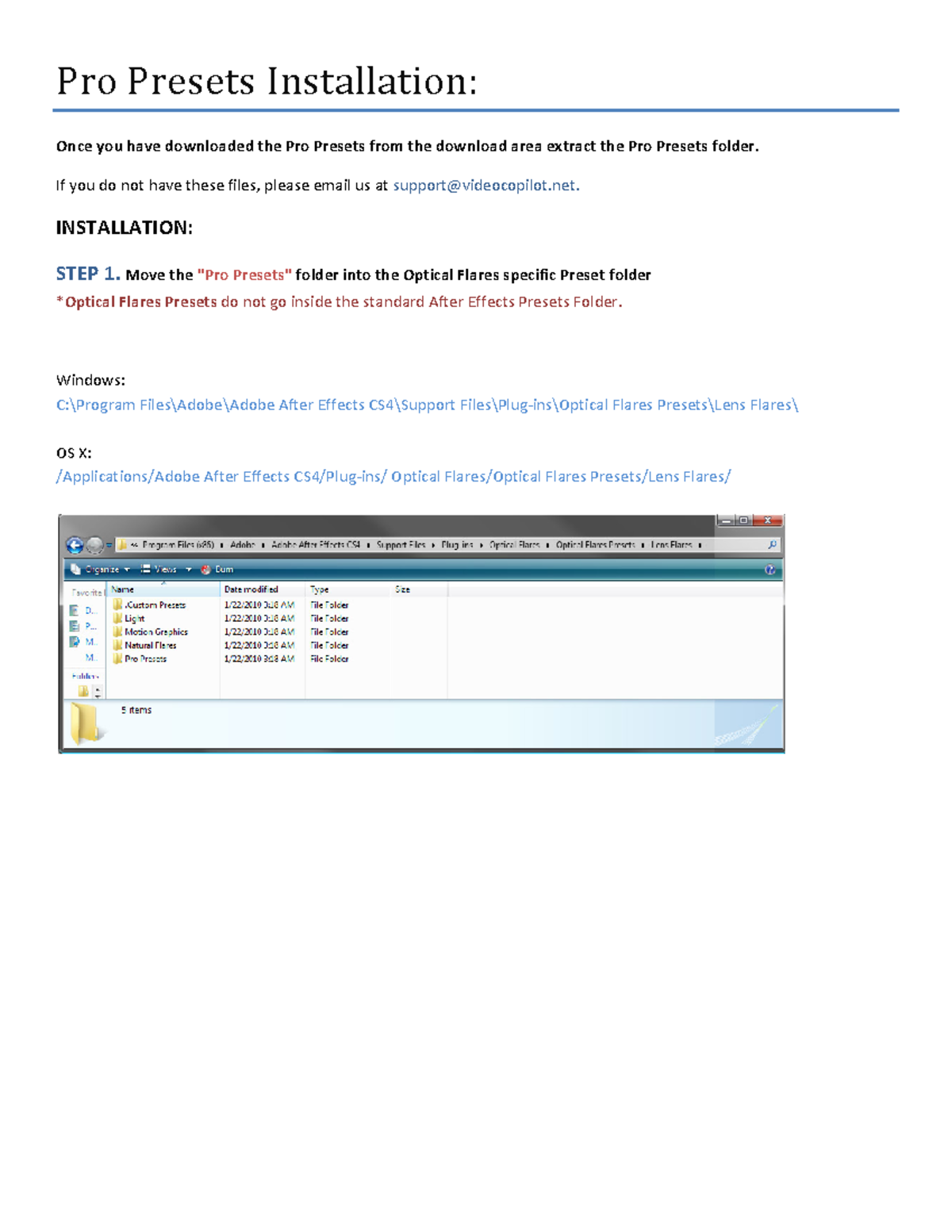 Pro Presets Installation - Pro Presets Installation: Once you have ...