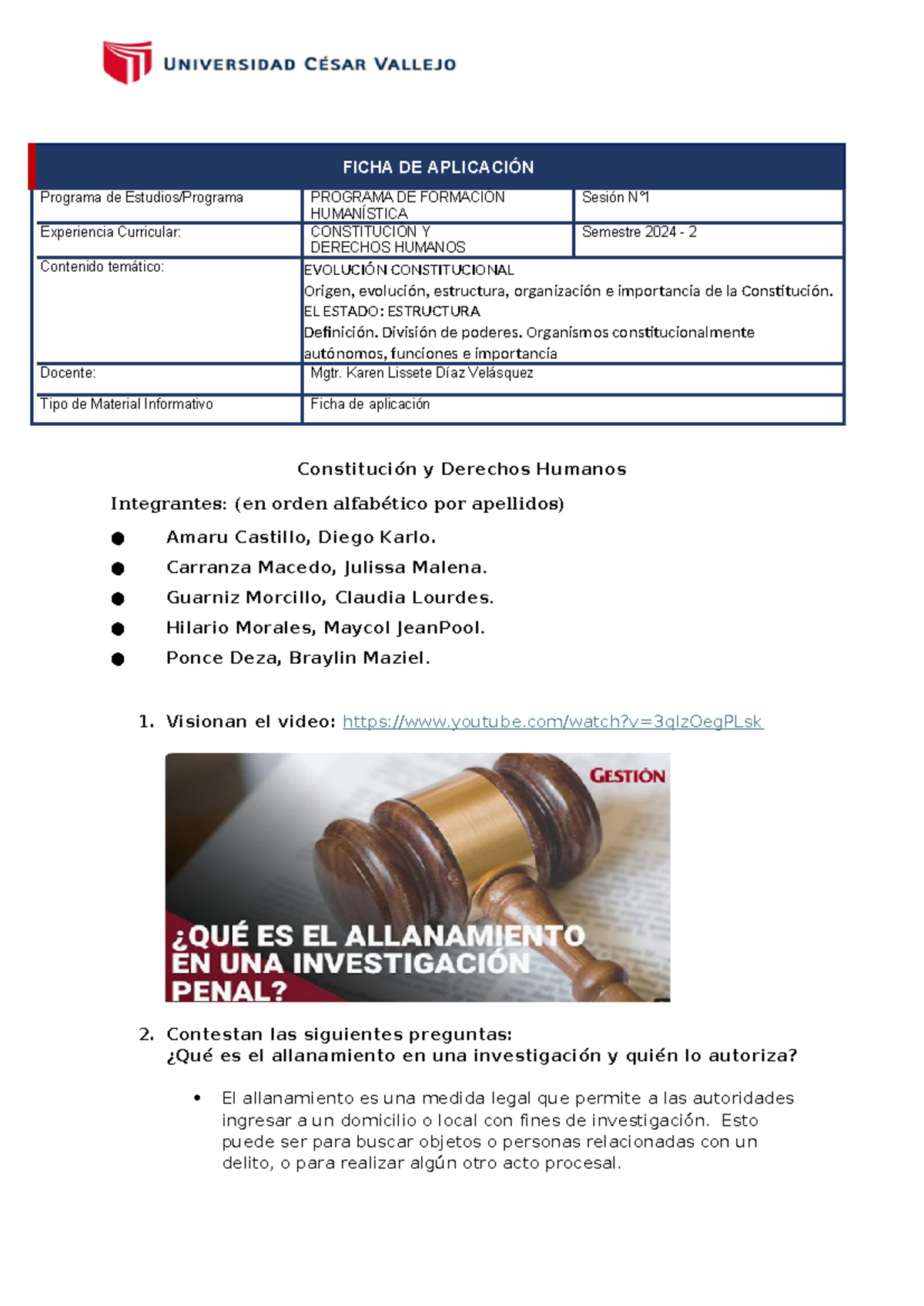 Derecho - VFGGG - FICHA DE APLICACIÓN Programa de Estudios/Programa ...