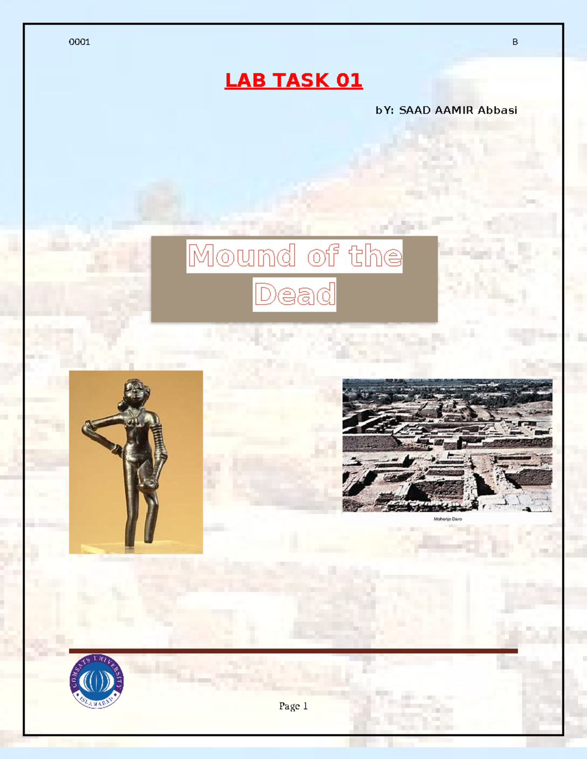 LAB TASK 01 Saad Aamir Abbasi - Information and Communication ... LAB TASK 01 Saad Aamir Abbasi - Information and Communication ...