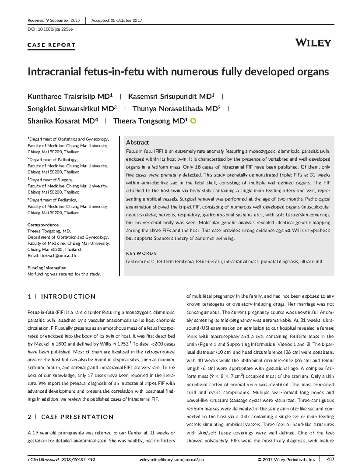 Malformed fetus - edfgdgfd - C A S E R E P O R T Intracranial fetus-in ...