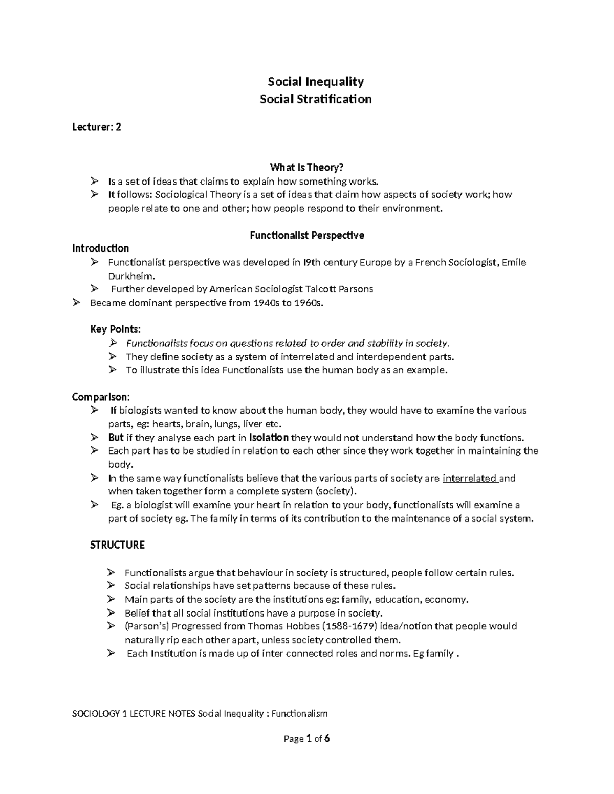 Strat-Functionalism) dloto - Social Inequality Social Stratification ...