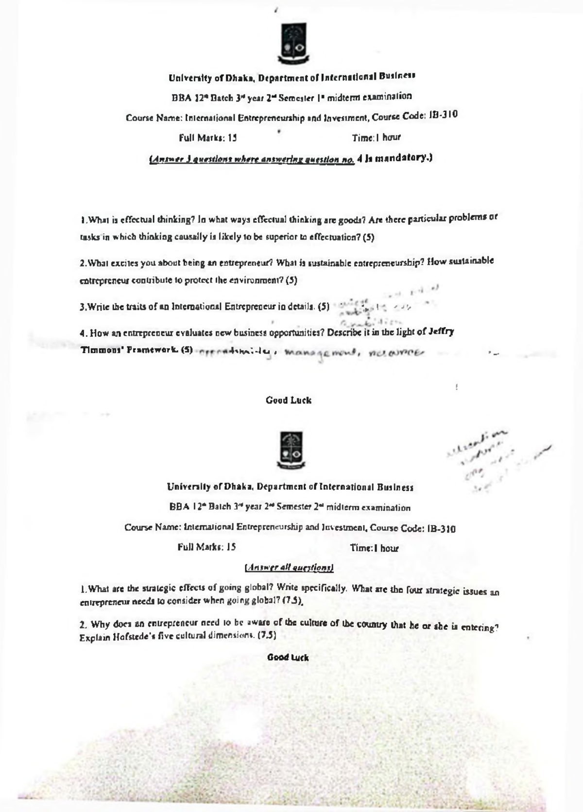 IB 310 Internatioanl Entrepreneurship and Investment pq 13th - costs accounting - Studocu