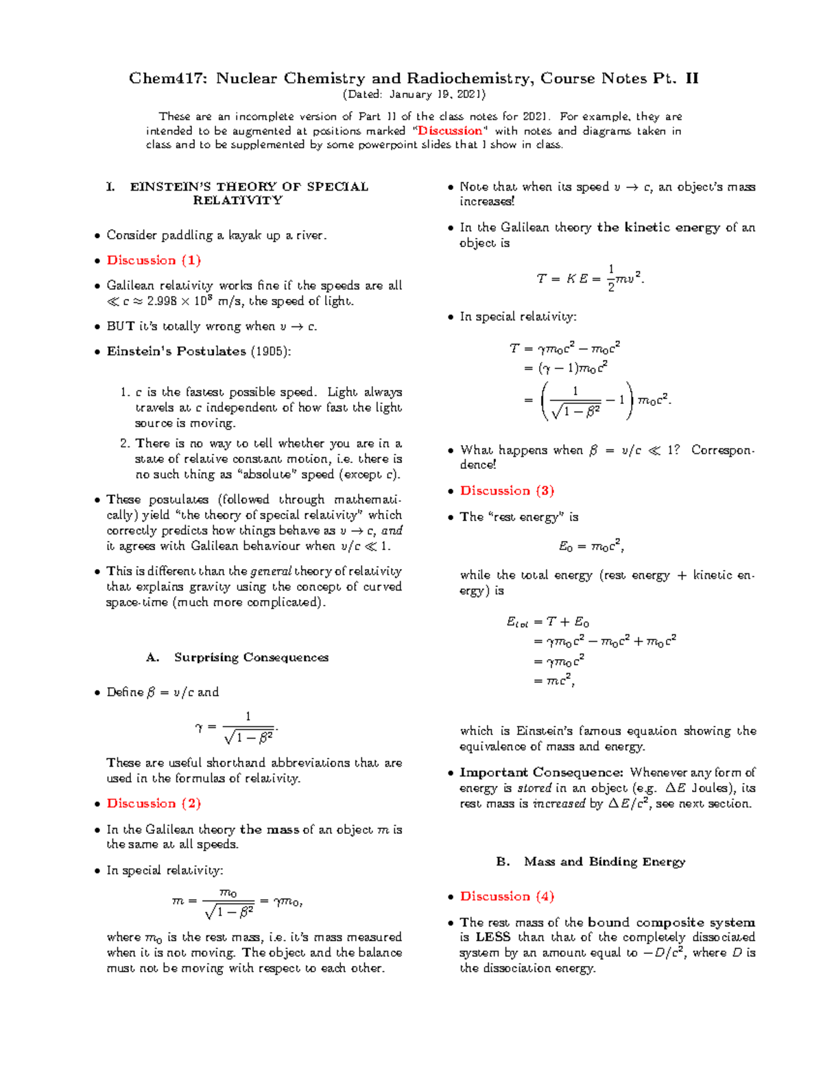 Chem417-Pt2-21v1 - Practice - Chem417: Nuclear Chemistry and ...