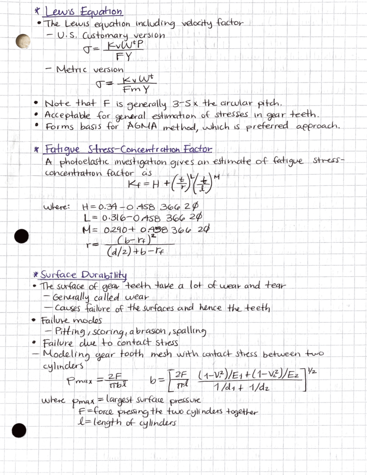Gears part 2 - Notes that help with homework, quizzes and exams - X ...
