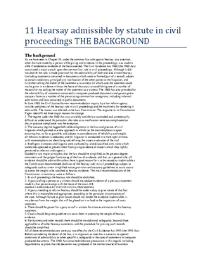 10 Hearsay in criminal cases Background AND Rationale - 10 Hearsay in ...