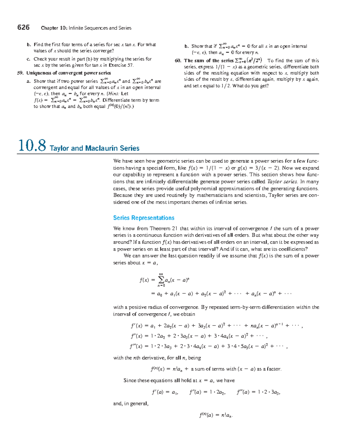 Math ch10-8 - math work - 626 Chapter 10: Infinite Sequences and Series ...