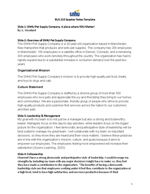 Bus 210 module six - Change is not always easy to deal with ...