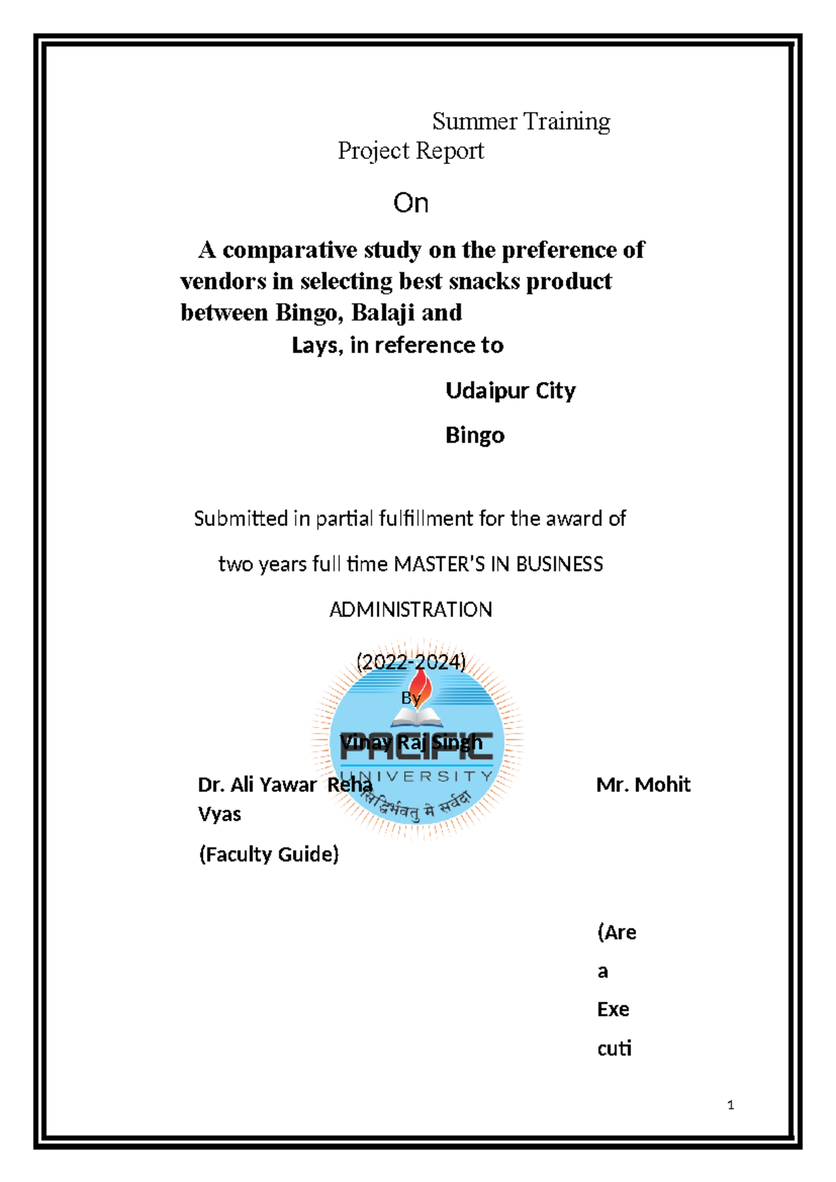 Deepak SIP original 2 - ITC SIP report - Summer Training Project Report ...