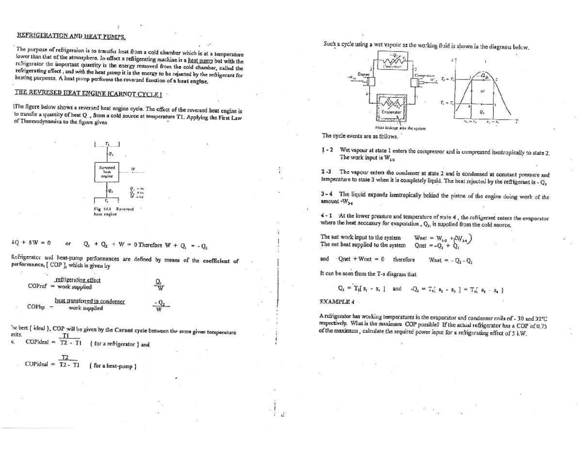 Refrigeration notes - THCE031 - MUT - Studocu