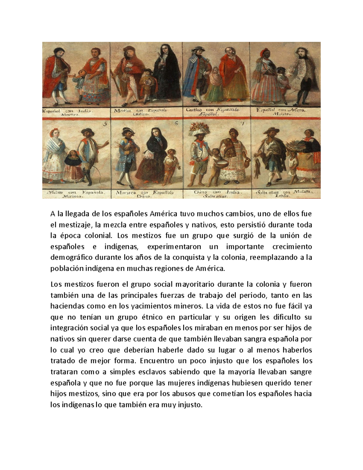 A la llegada de los españoles - A la llegada de los españoles América ...