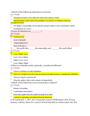 Accounting QUIZ BEE EASY - ACCOUNTING QUIZ BEE EASY Profit is the ...