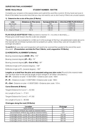 01 Levelling Practical Exercise with Two Peg Test - l UNIVERSITY OF ...