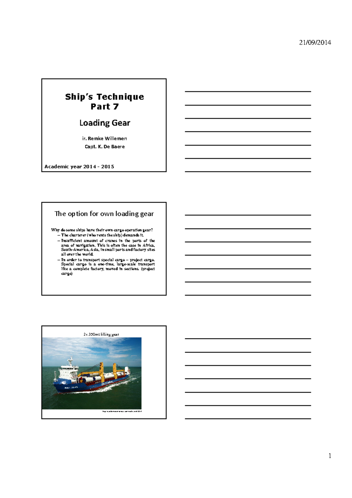 7 - Loading Gear - edeel cursus, hier nog nen uitleg geven is wel ...