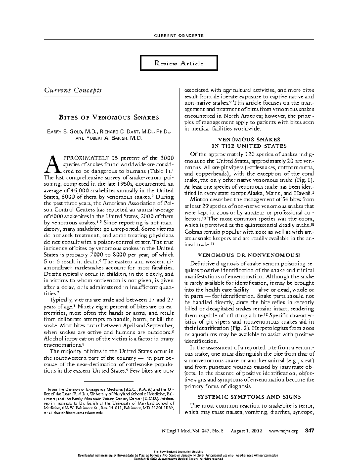 GOLD 2002 - Artgo de Gold - N Engl J Med, Vol. 347, No. 5 · August 1 ...