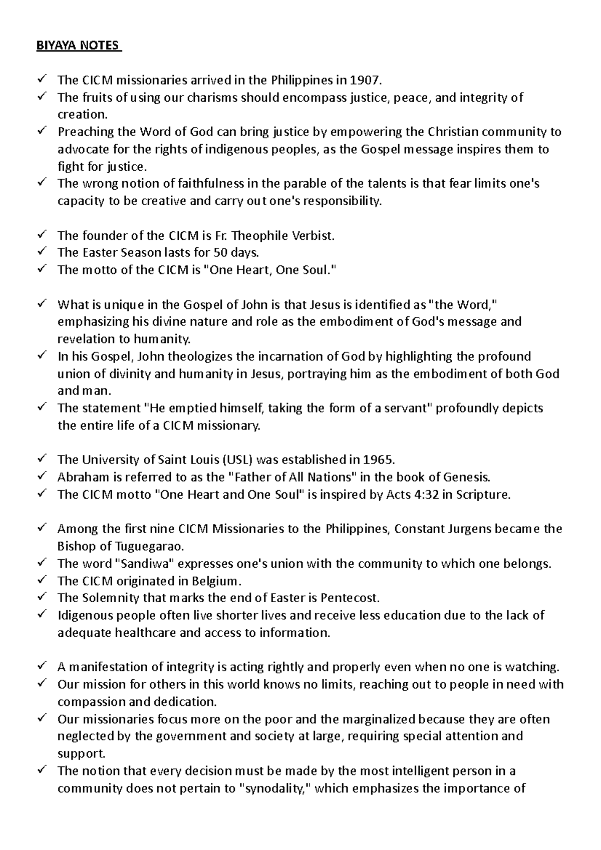 1081 - Nursing notes that would help you. - BIYAYA NOTES The CICM ...